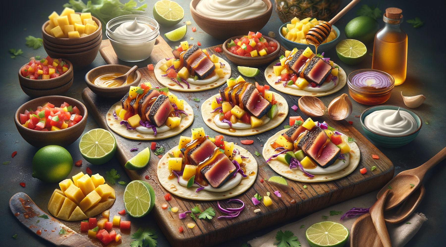 Sweet and Unique Honey-Glazed Tuna Tacos Recipe – My Store